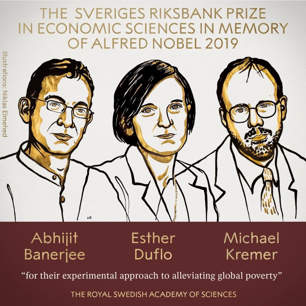 Abhijit Banerjee, Esther Duflo y Michael Kremer ganan el Nobel de ... Abhijit Banerjee, Esther Duflo y Michael Kremer ganan el Nobel de ...